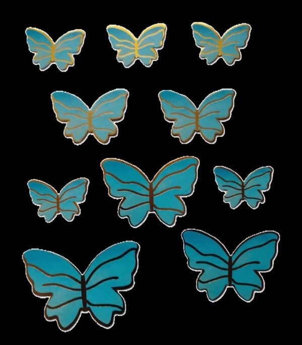 Blue Butterfly Sticker And Cake Topper – BAKING TIMES